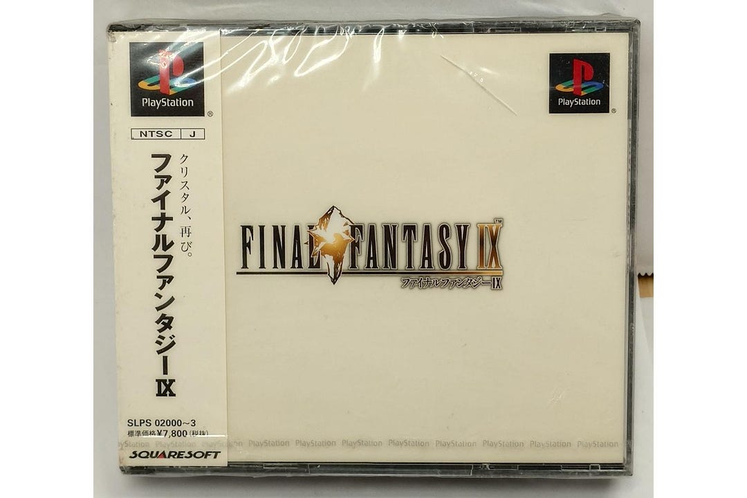 Final Fantasy IX Playstation Japanese Game Sealed PS1 4 Discs Vtg ...