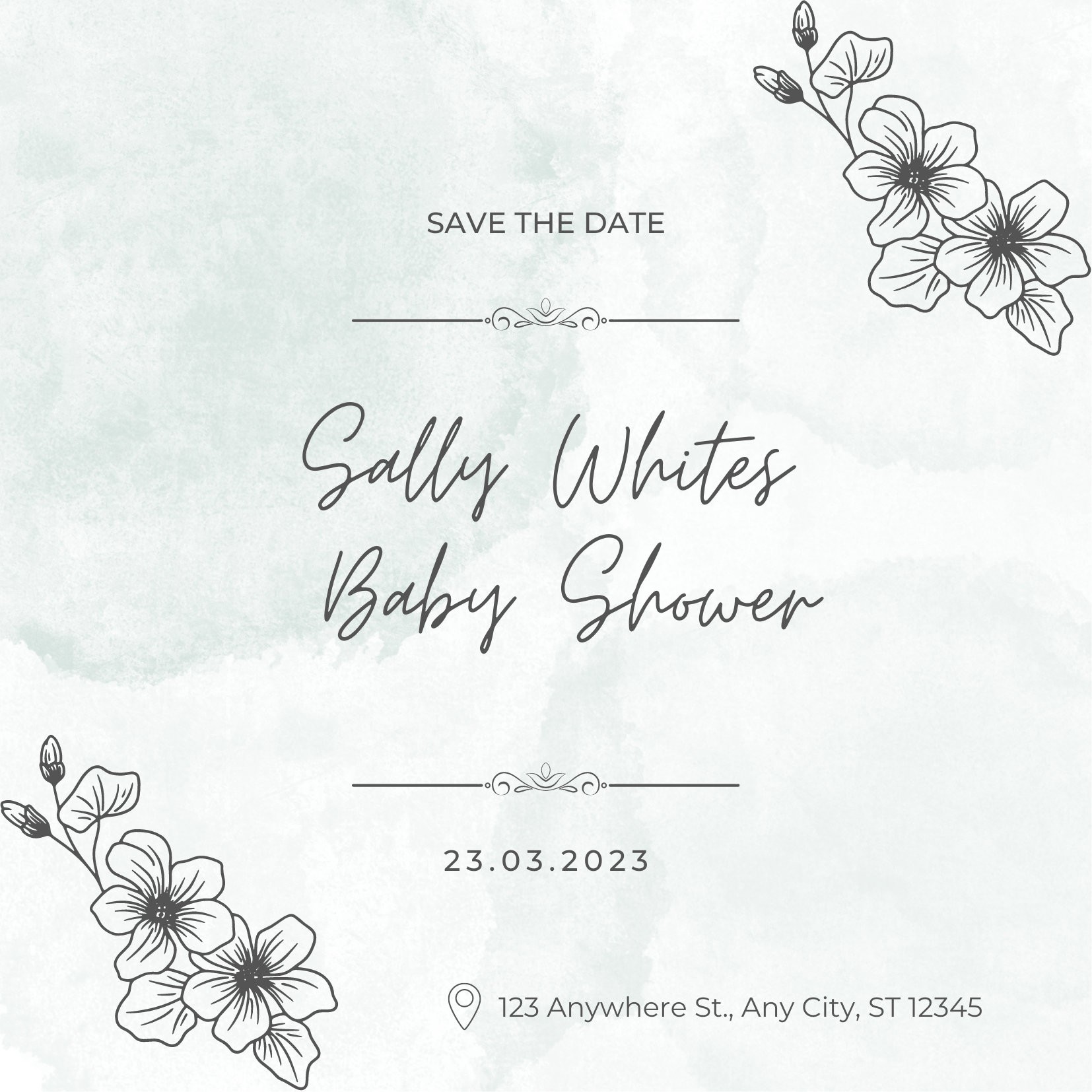 Baby Shower Invitation PDF Downloadable and Printable - Etsy