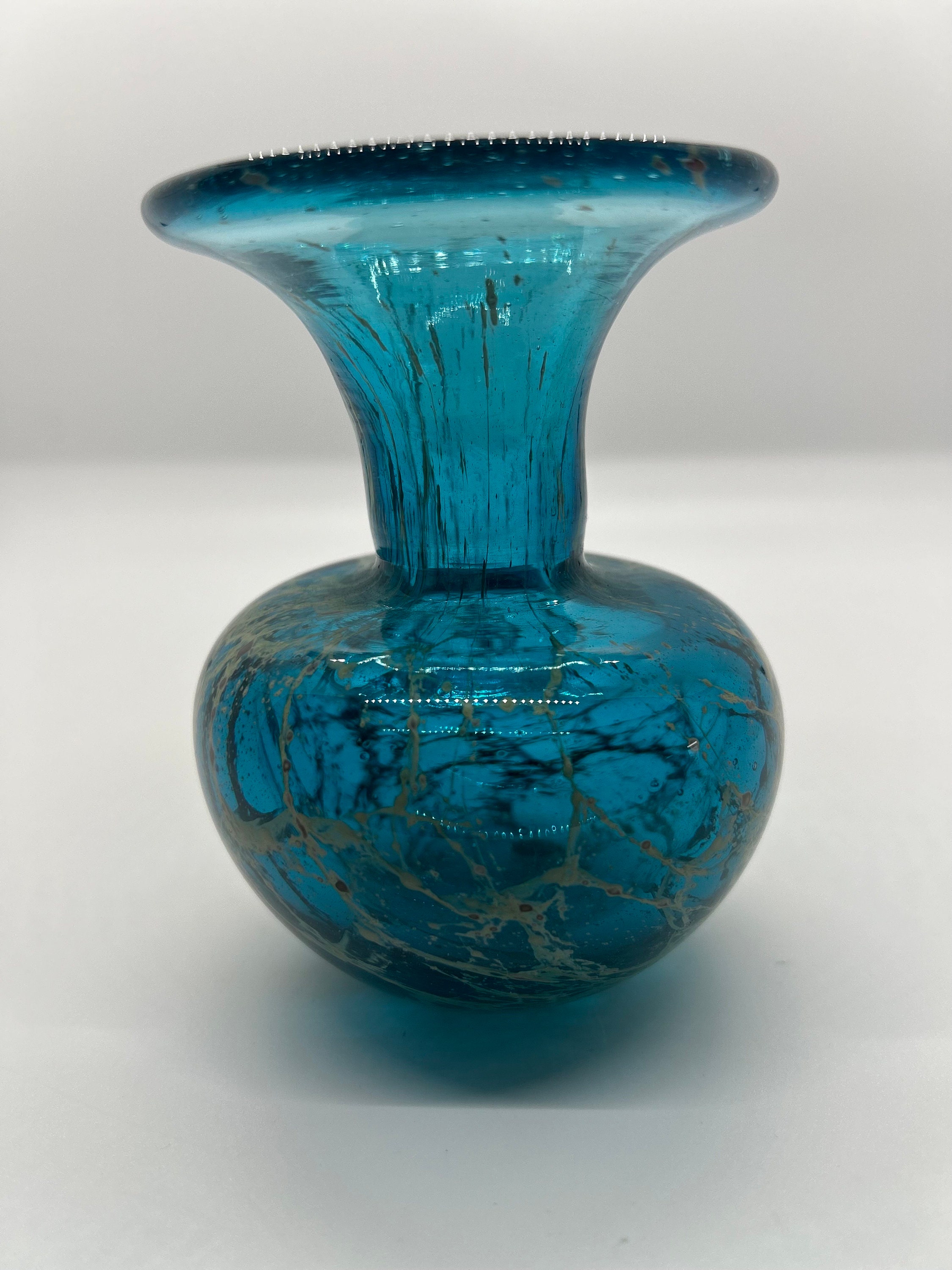 Vintage Mdina Glass Vase Sea and Sand Pattern 1970s Michael Harris - Etsy