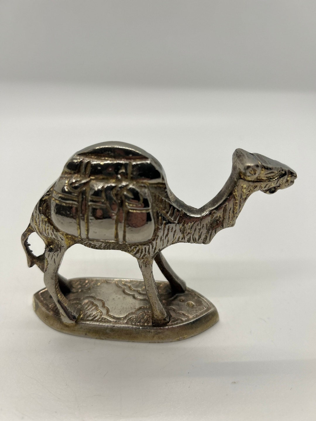 Vintage Egyptian Silver Plated Camel Figurine - Etsy