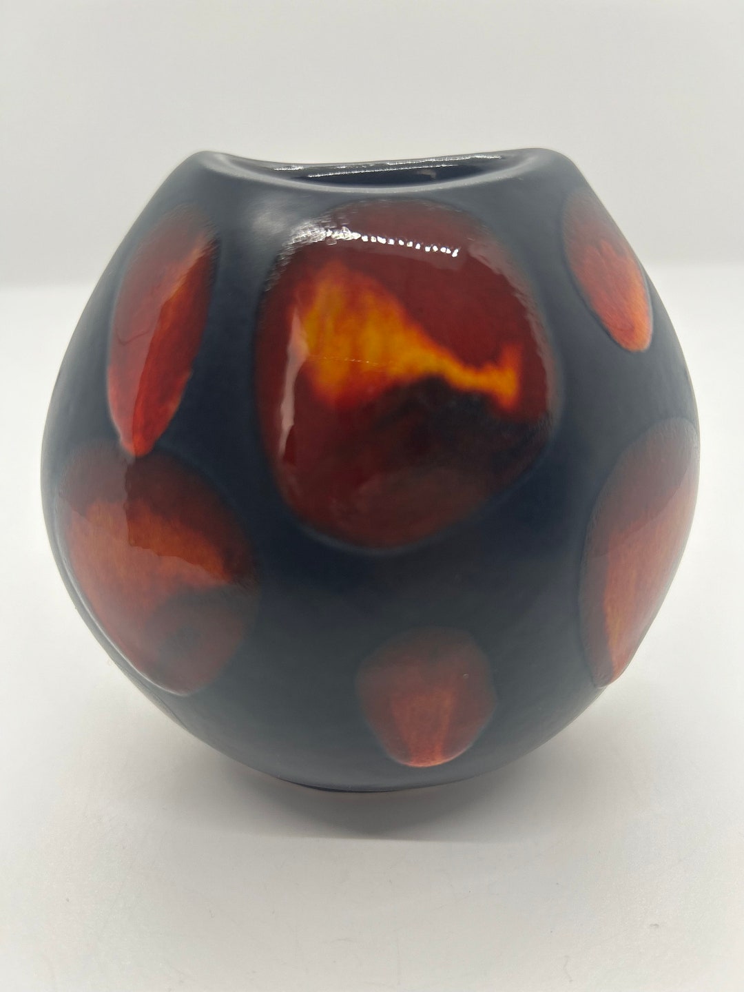 Vintage Poole Pottery Galaxy Purse Vase C2000 - Etsy