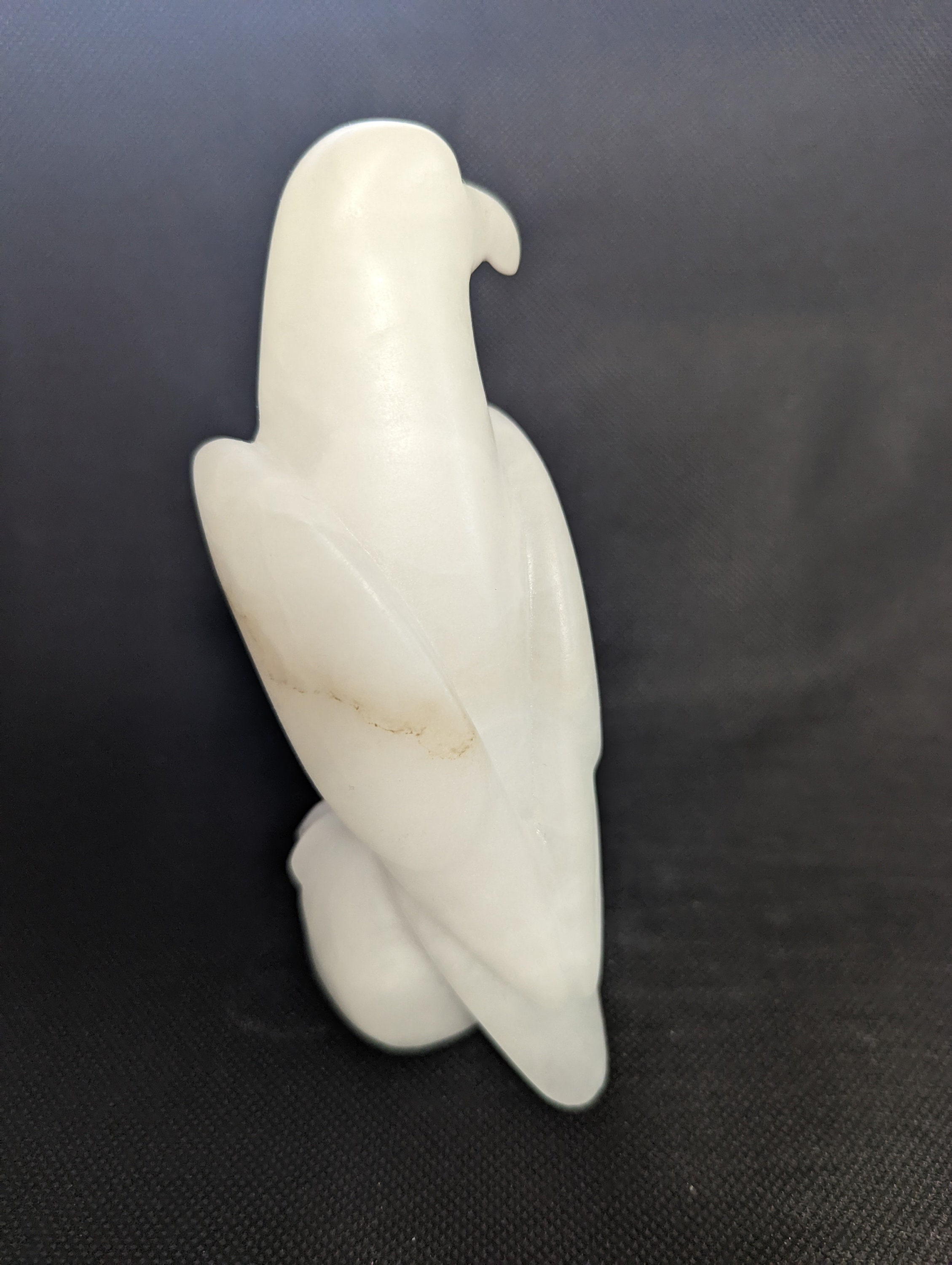 Hand-carved Alabaster Bird Sculpture - Etsy