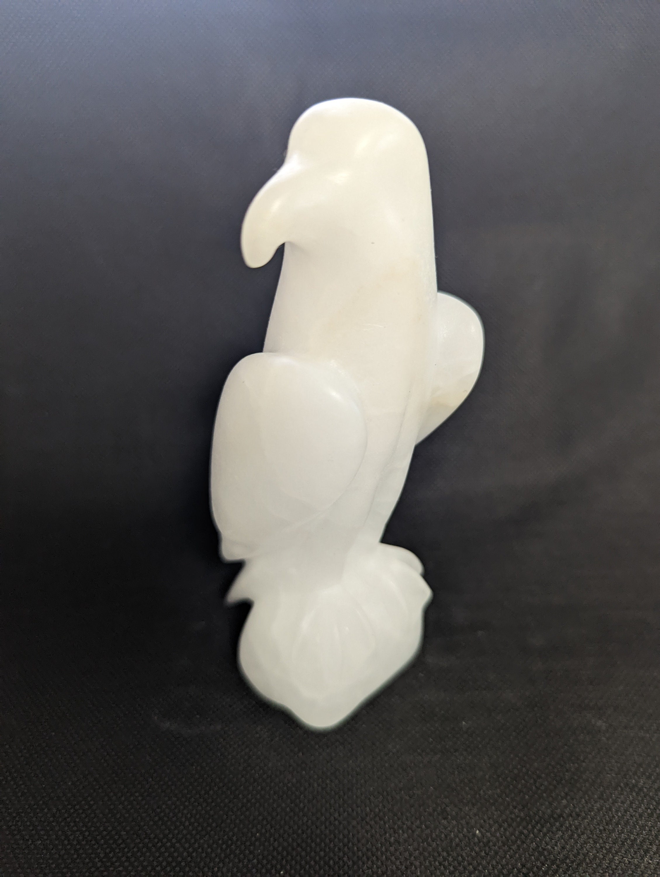 Hand-carved Alabaster Bird Sculpture - Etsy