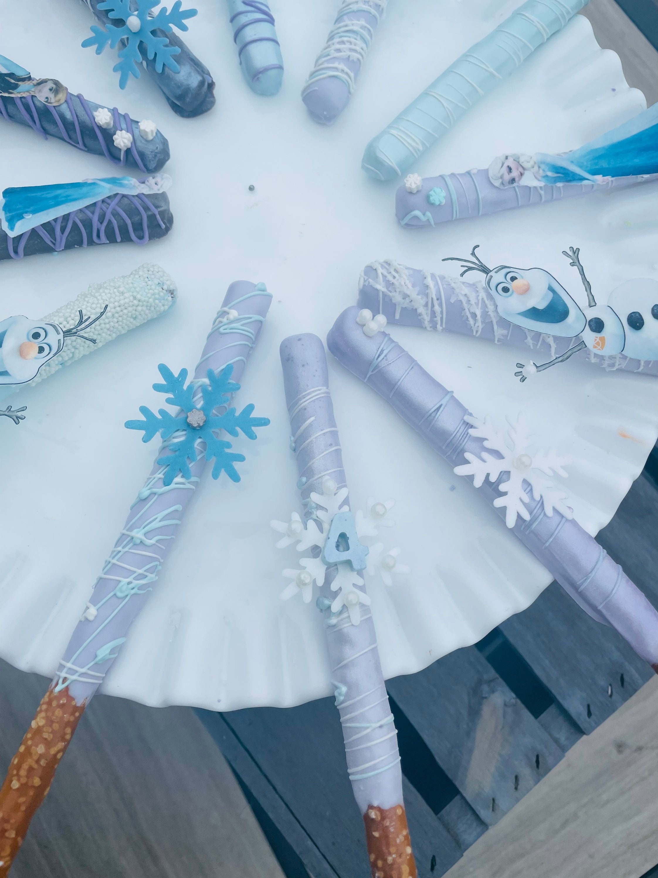 Winter Theme Ice Queen Princess Snowman Snowflake Inspired Chocolate ...