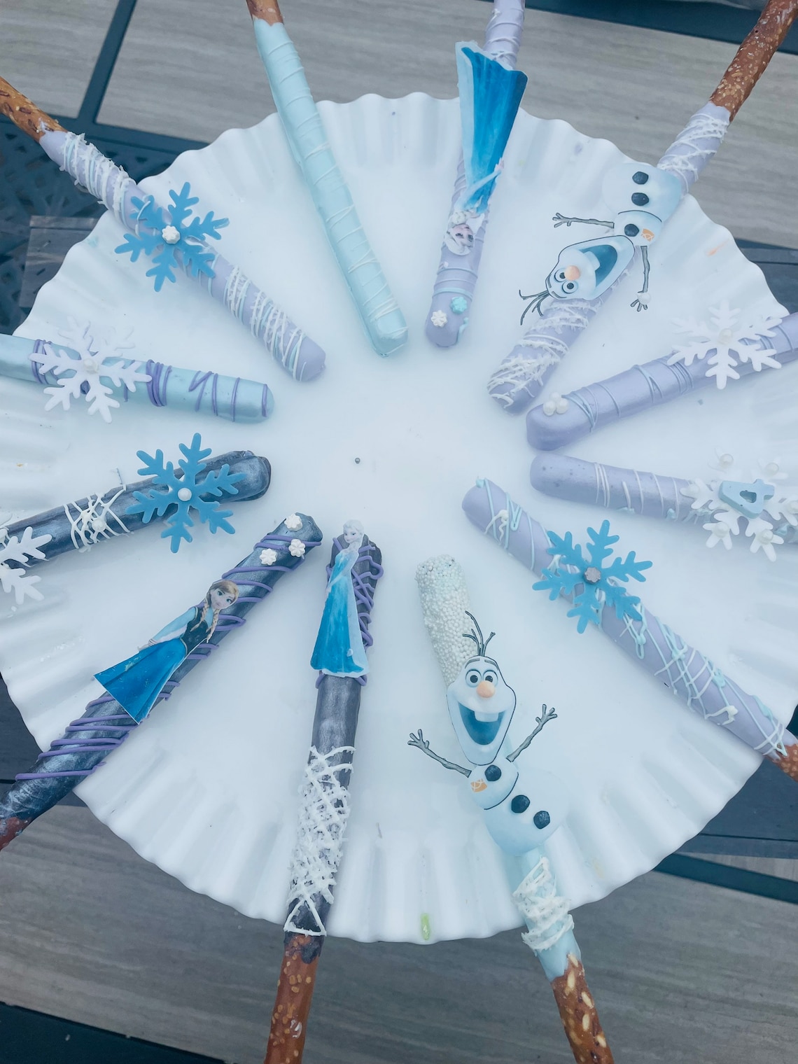 Winter Theme Ice Queen Princess Snowman Snowflake Inspired Chocolate ...