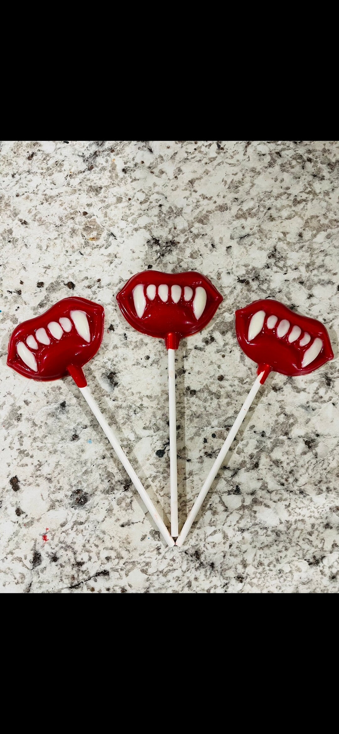 Fang Halloween Vampire Teeth Chocolate Lollipop Party Favor Halloween ...