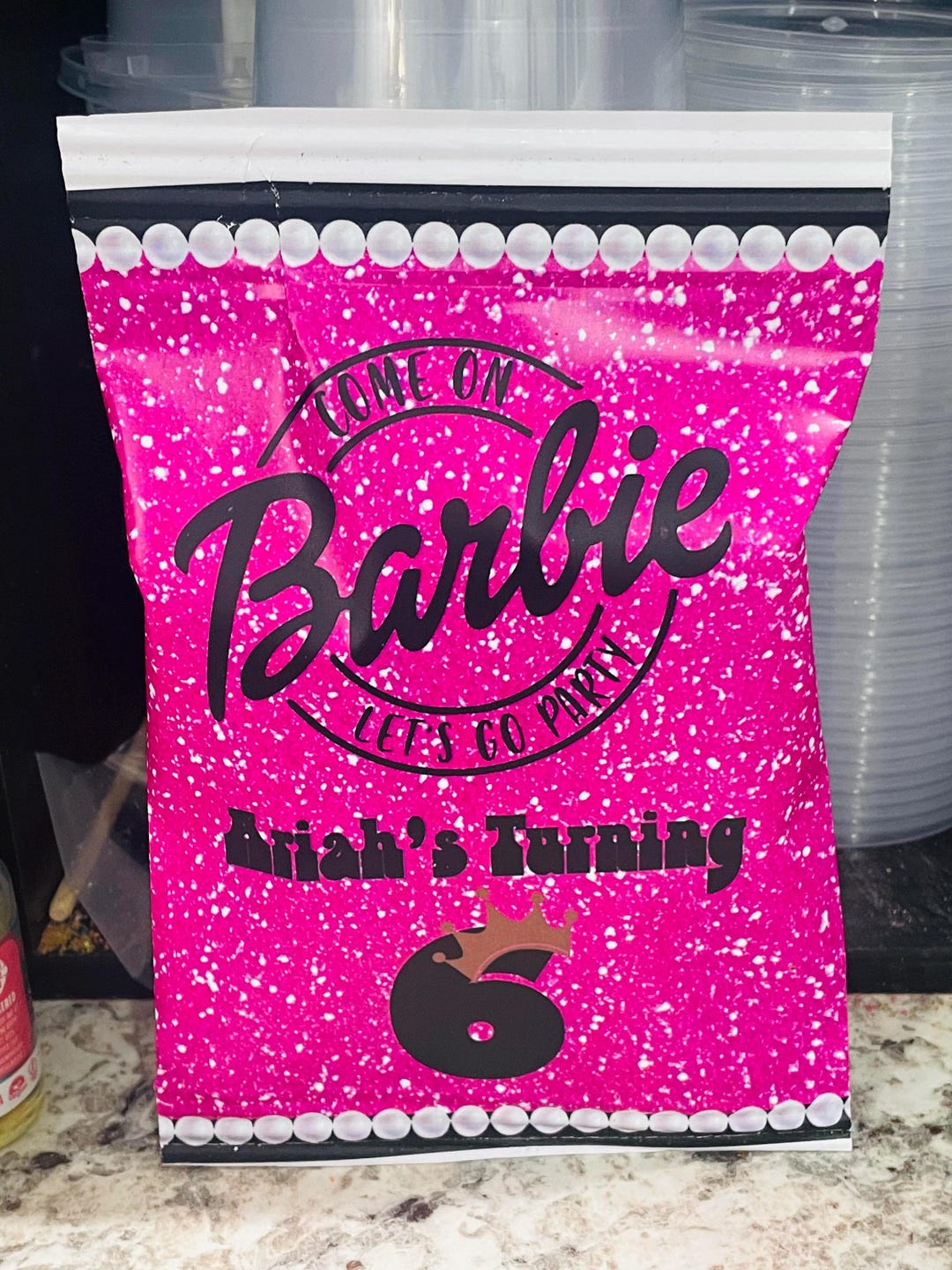 Custom Treat Bags Gourmet Cotton Candy Customized Party Favor Cotton ...