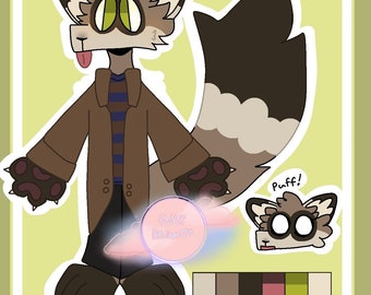 Fursona Tanuki - Etsy