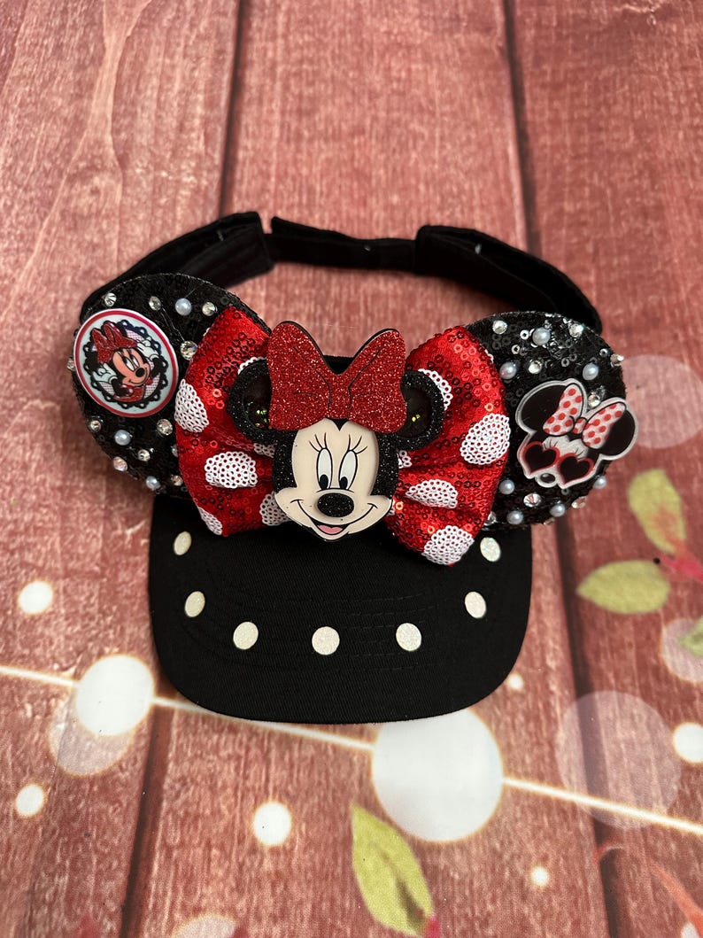 Girl Mouse Visor Hat - Etsy
