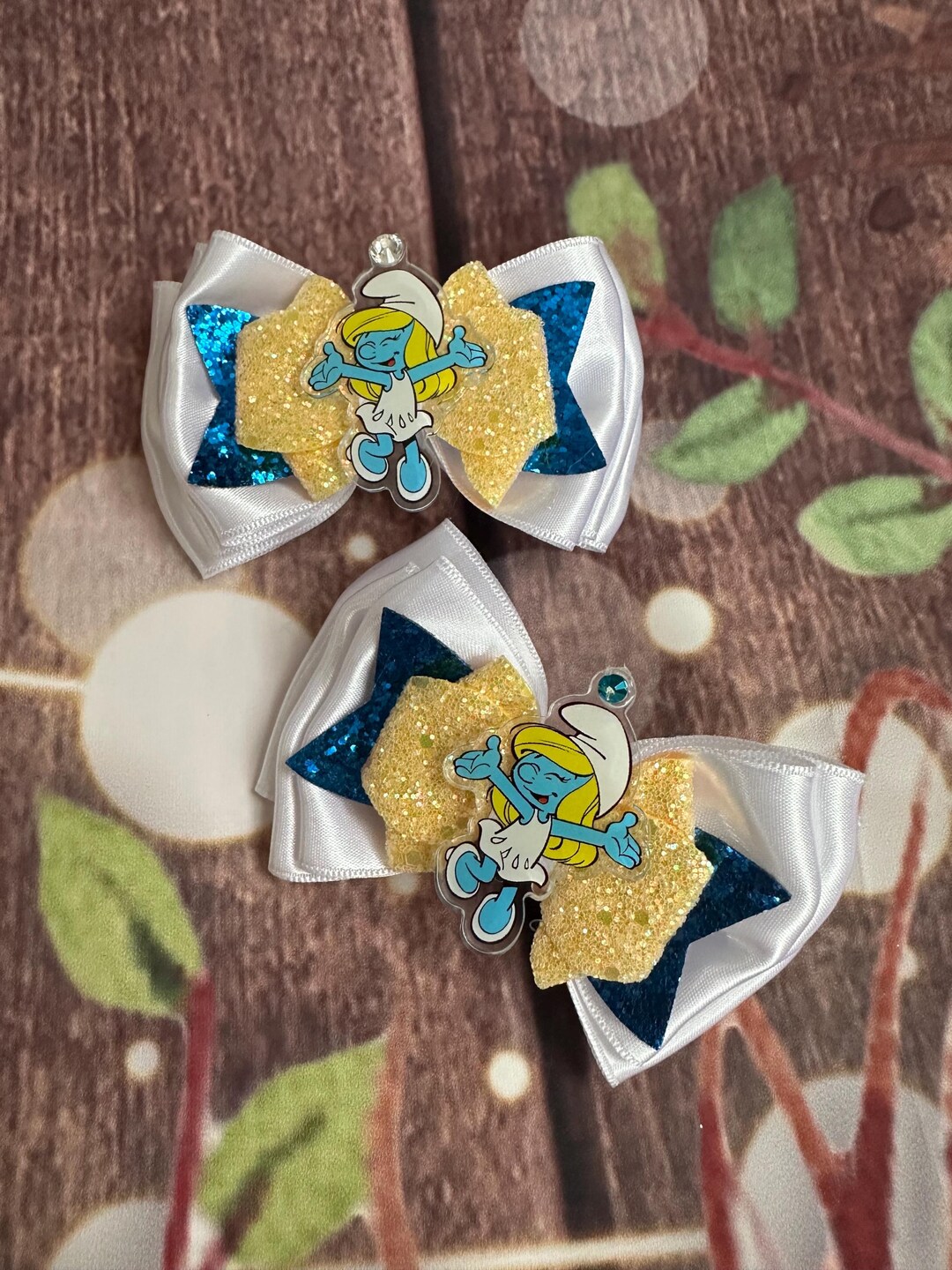 Little Blue People Smurf Pigtail Set - Etsy