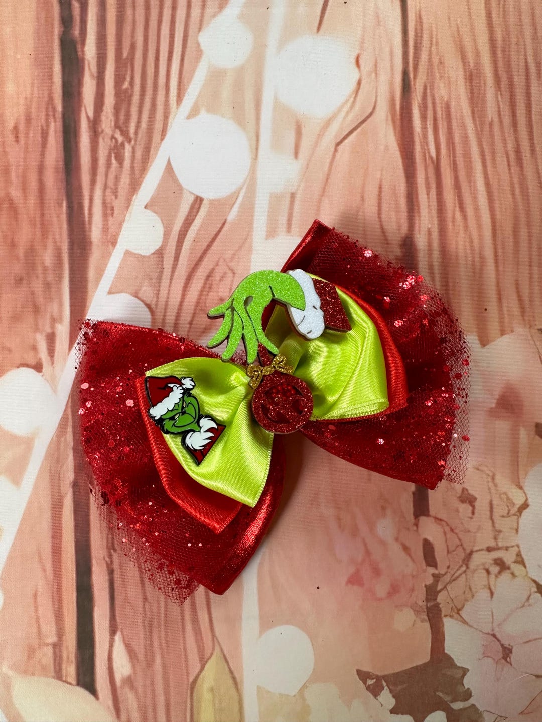 Christmas Grinch Hair Accessory - Etsy