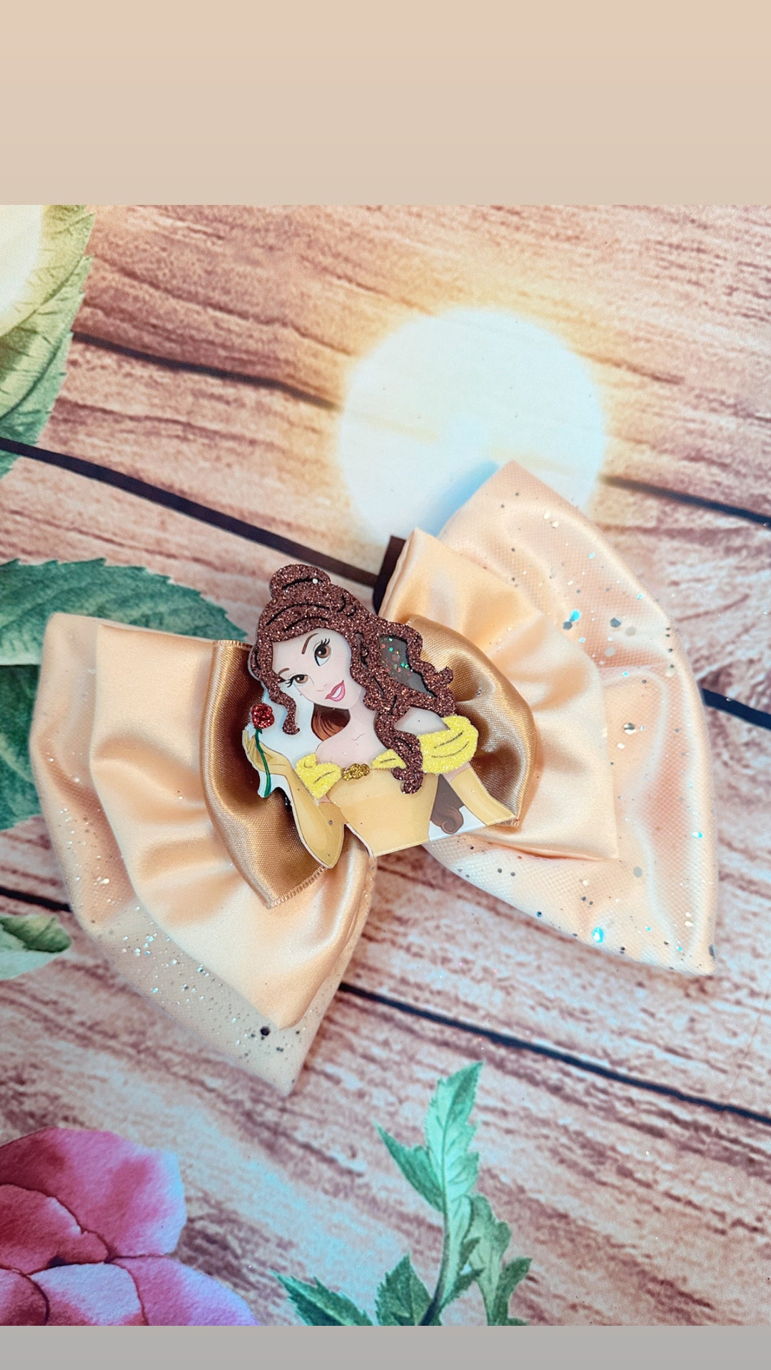 Princess Belle Hair Accessory - Etsy