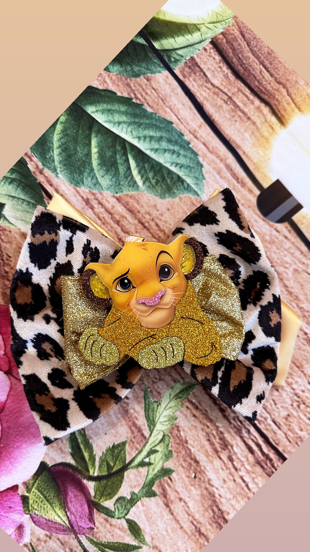 Lion Simba Hair Bow - Etsy