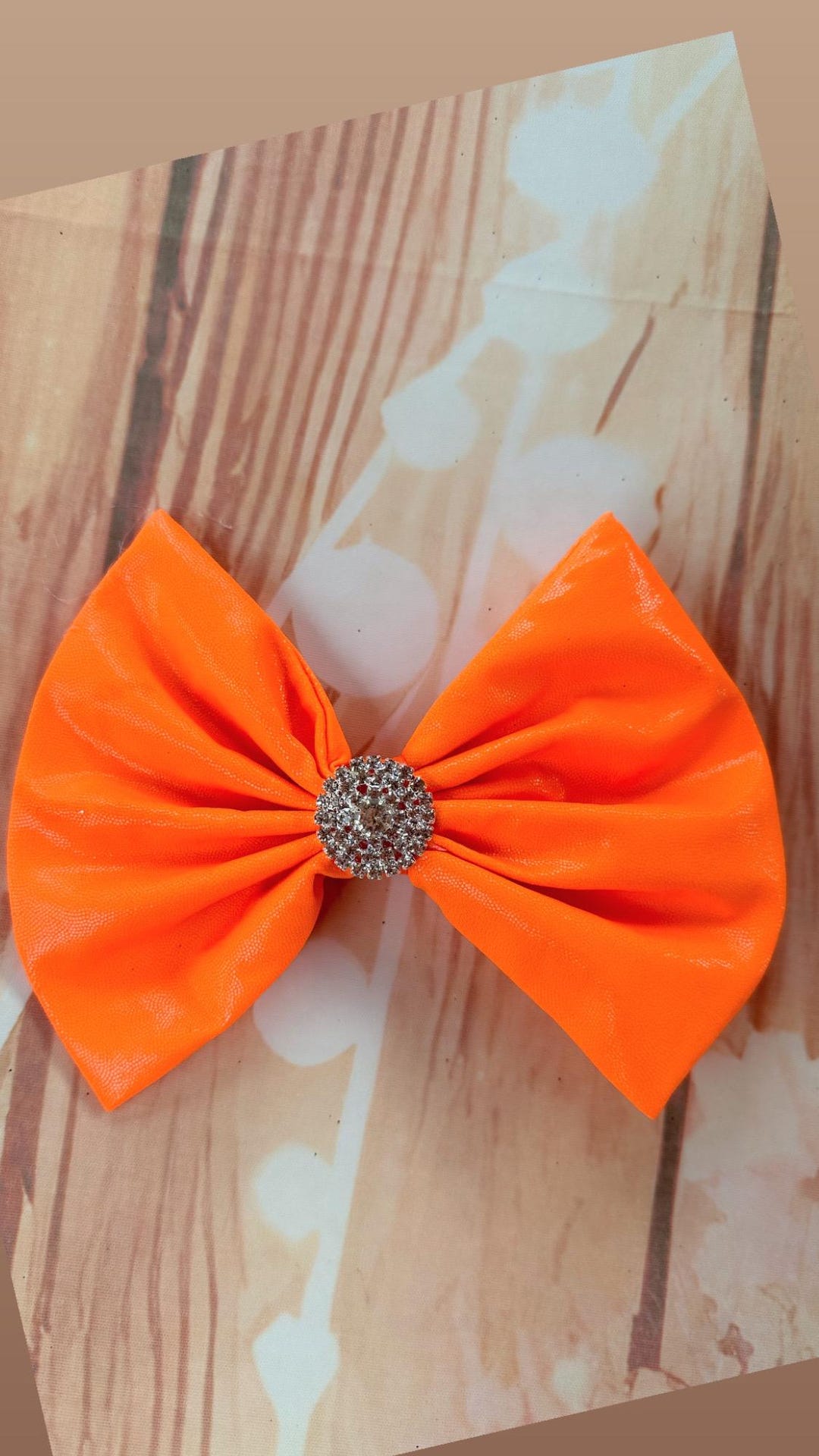 Neon Orange Hair Clip - Etsy