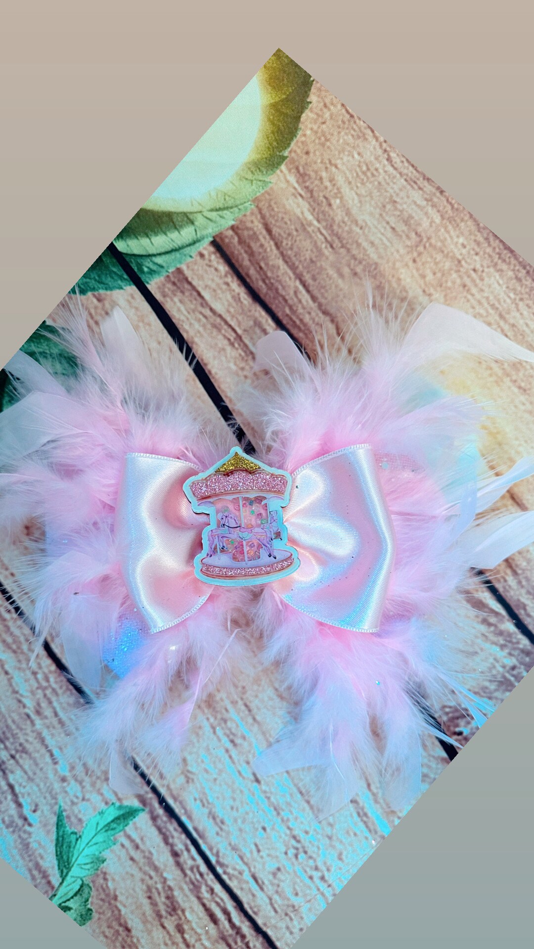 Merry Go Round Carousel Hair Bow - Etsy