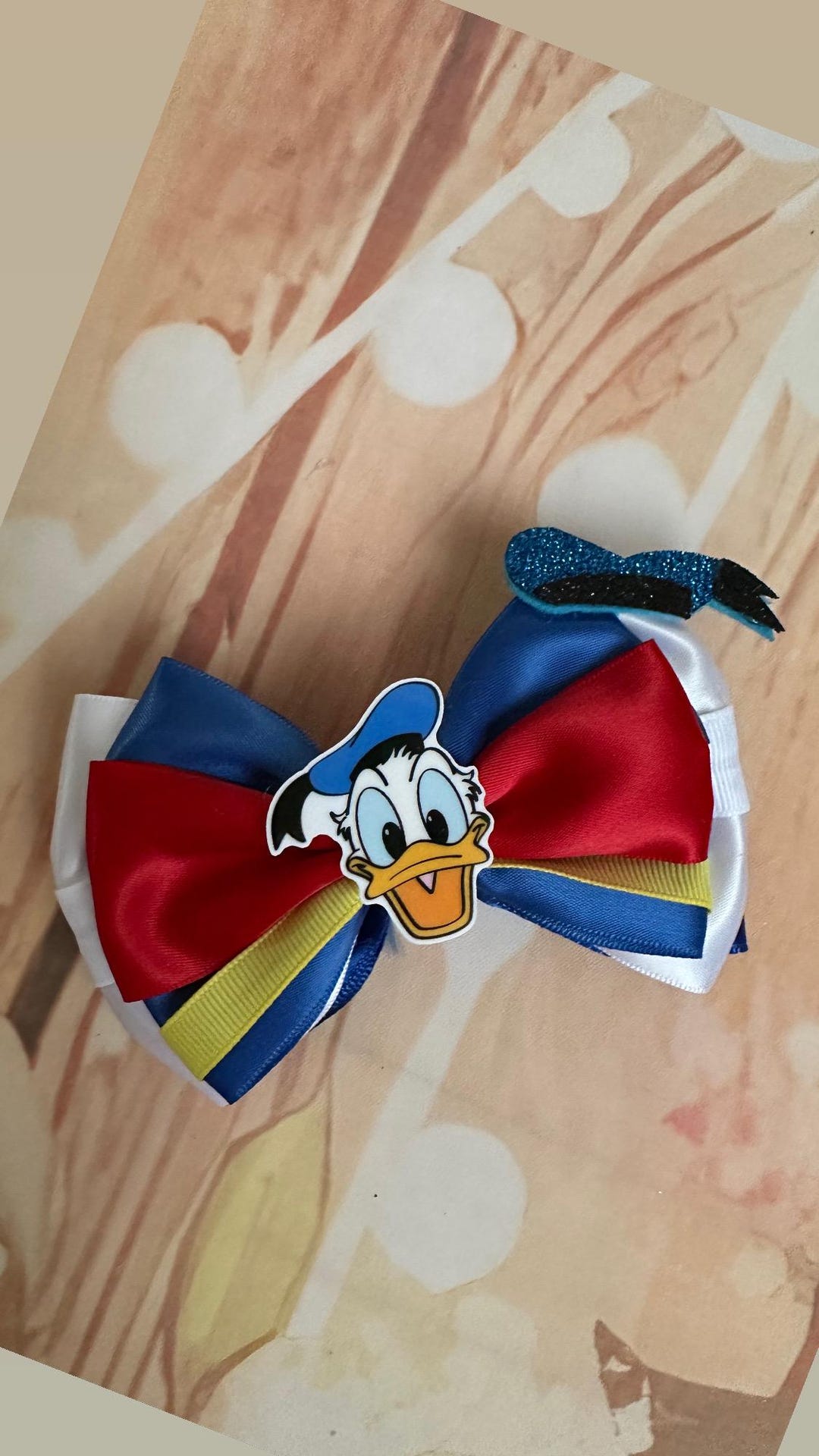 Donald Duck Piggy Size Hair Bow - Etsy