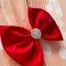 Faux Leather Red Bow - Etsy