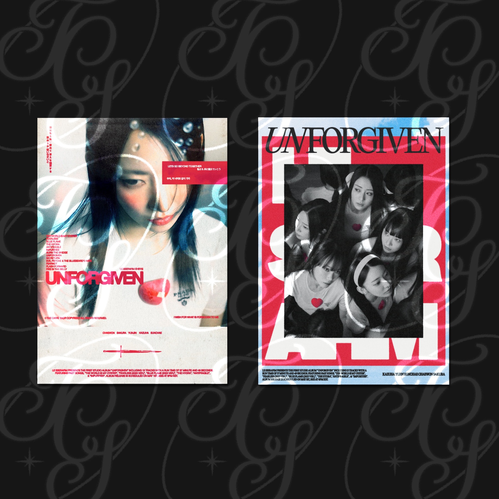 The UNFORGIVEN Collection. Kpop DIGITAL Prints. LESSERAFIM. Wall Prints ...