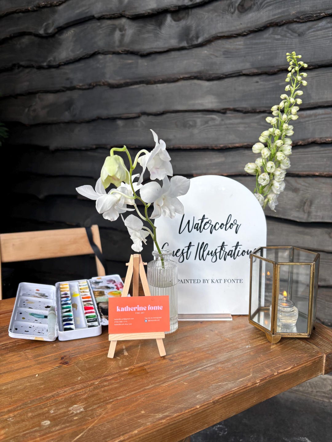 Destination Wedding Vendor and Live Painter: Live Watercolor Guest ...