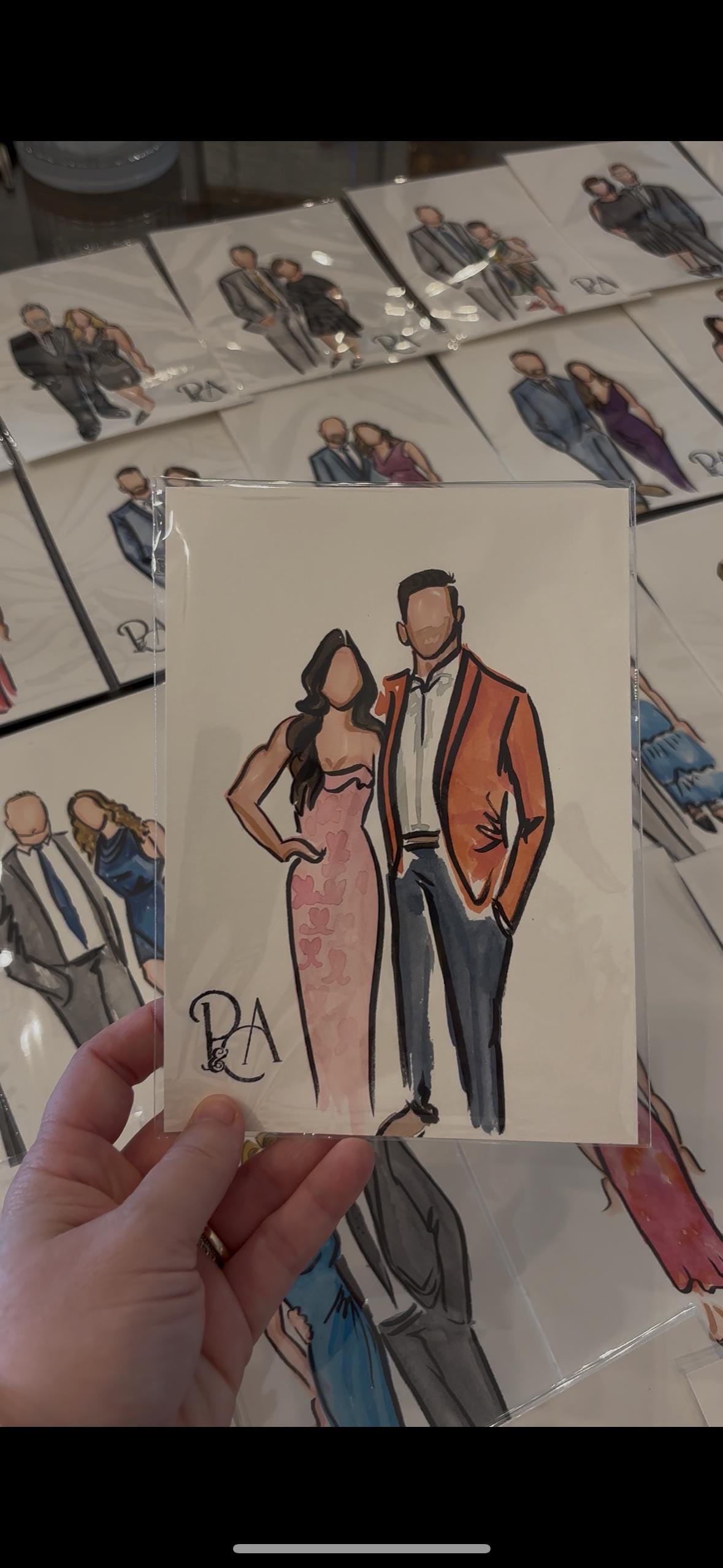 NJ Wedding Vendor, Live Painter: Live Watercolor Guest Portraits - Hand ...