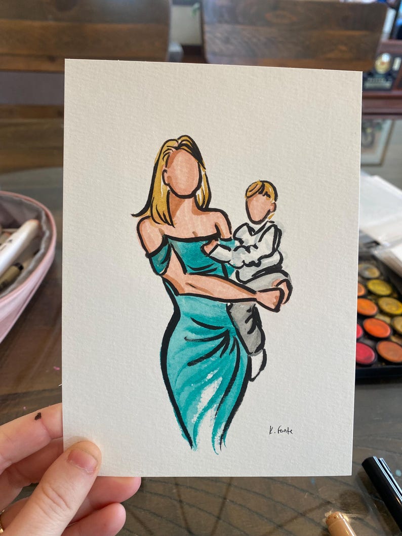 NJ Wedding Vendor, Live Painter: Live Watercolor Guest Portraits - Hand ...