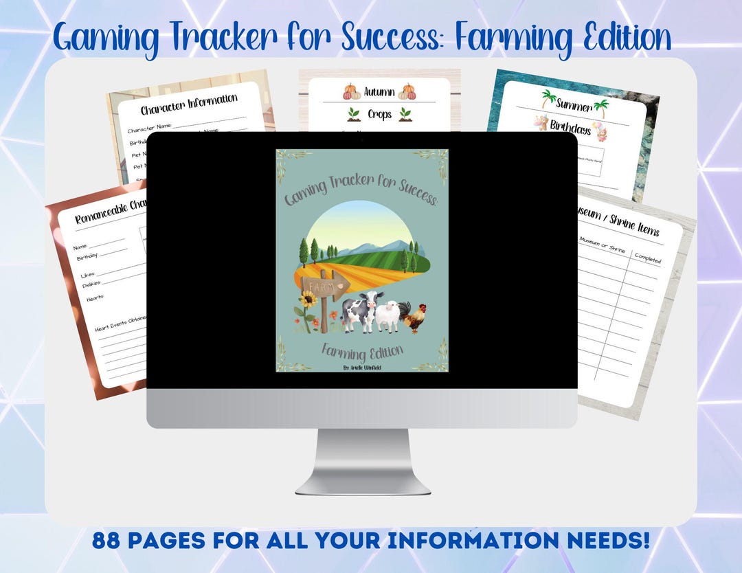 Gaming Tracker for Success: Farming Edition! - Etsy