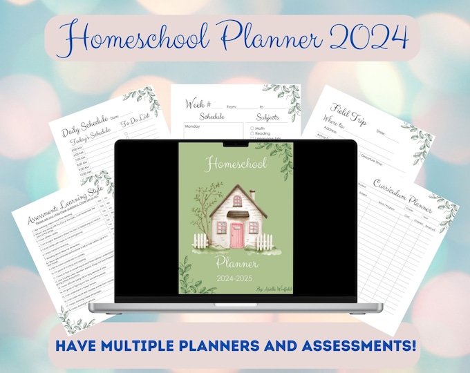 Homeschool Planner Printable, Homeschool Planner, 2025, 2026 ...