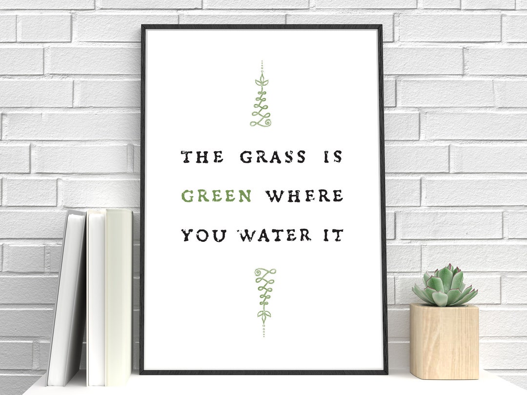 Gardening Quote, Greenhouse Poster, Motivational Art, Motivational ...