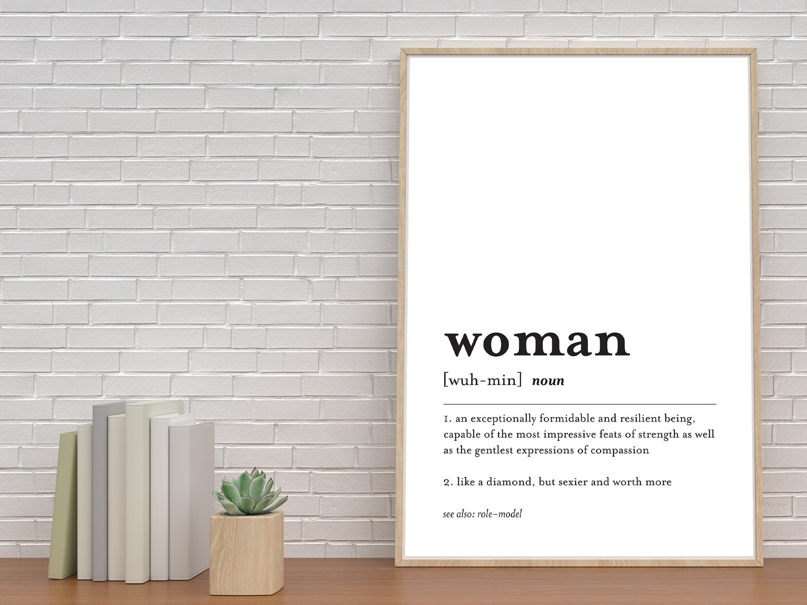 Woman Definition Printable Poster, Digital Download, Minimalist Wall ...