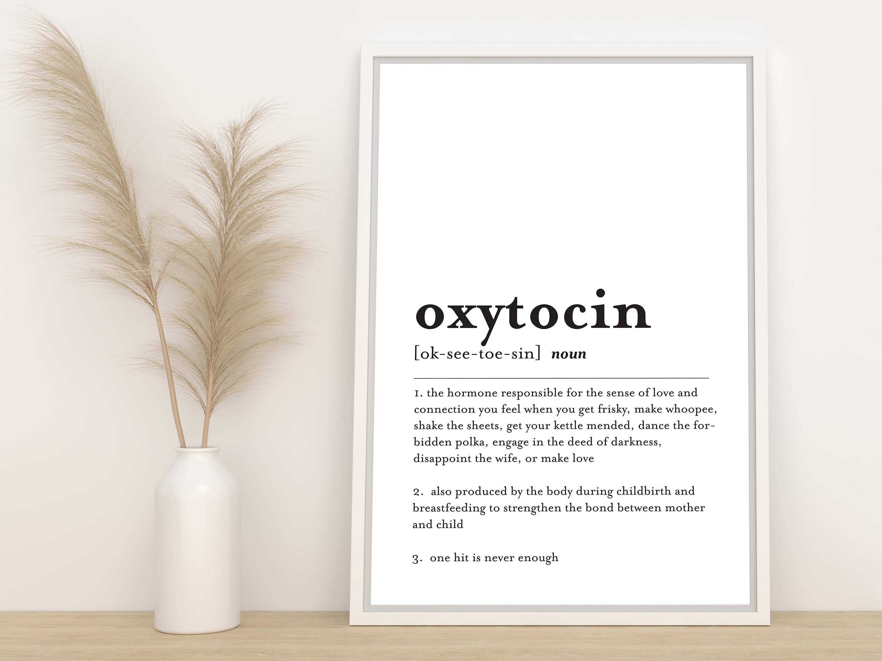 Oxytocin Definition Printable Art Digital Download - Etsy Ireland