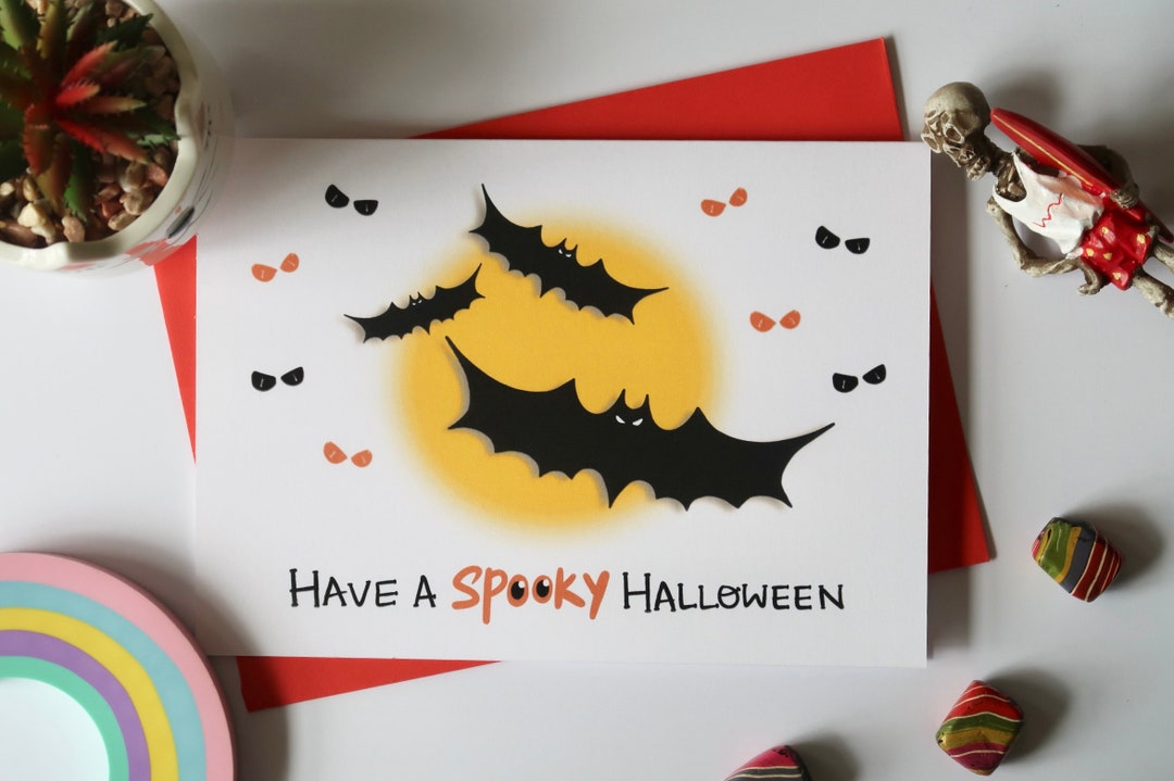 Have a Spooky Halloween Card Happy Halloween Card - Etsy