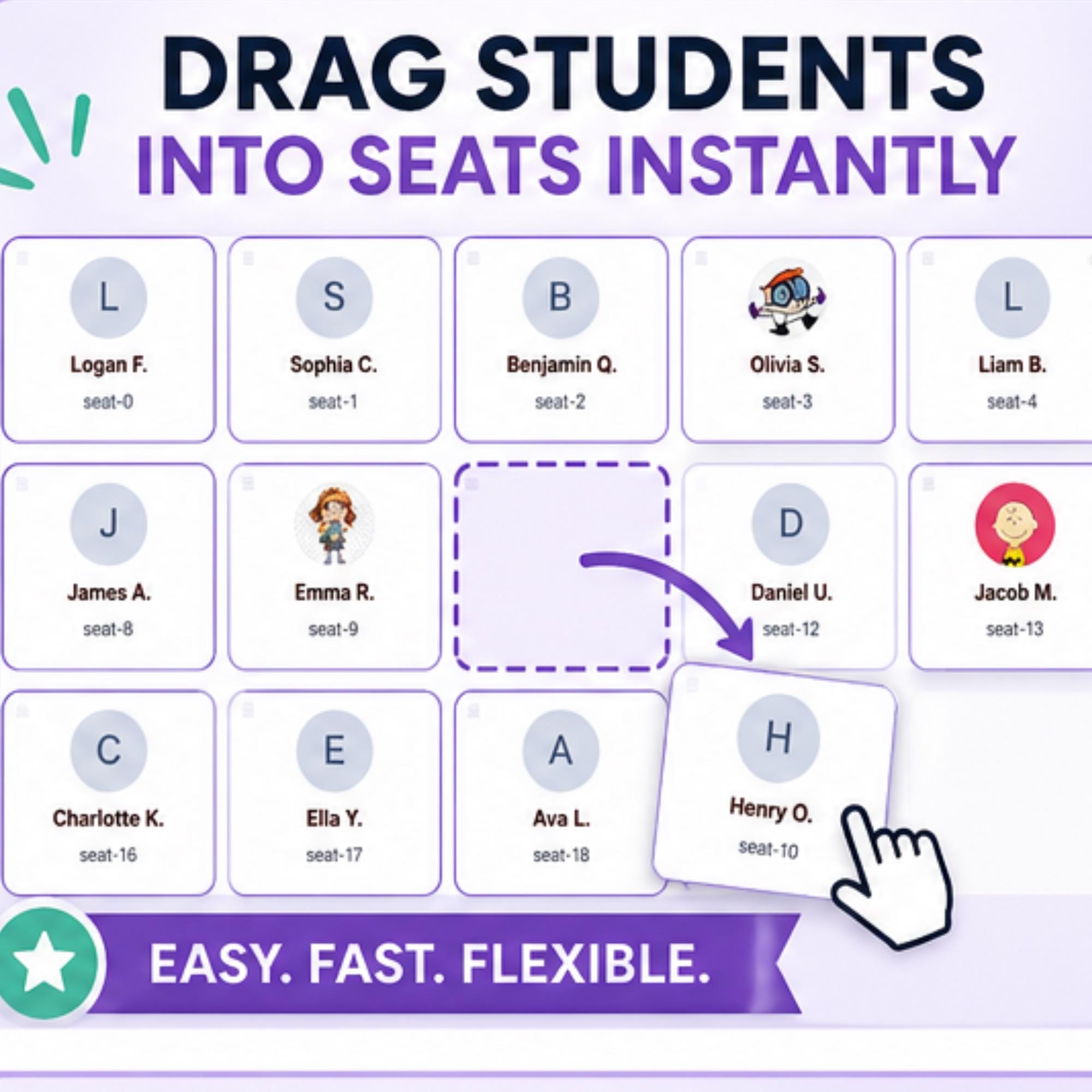 Drag & Drop Seating Chart for Teachers | Google App Classroom ...