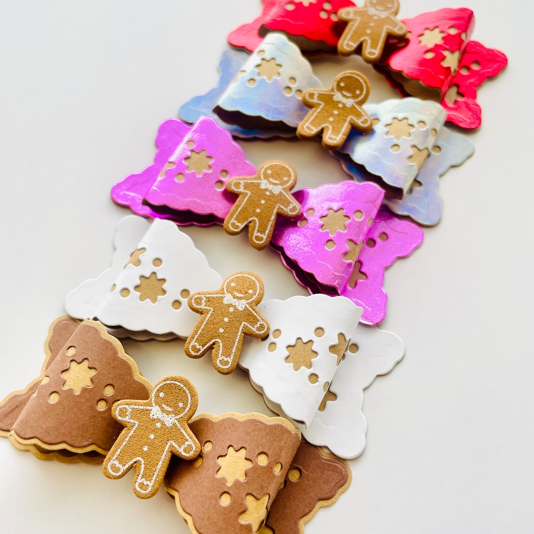 Christmas Bows Gingerbread Embellishment XMAS Die Cuts - Etsy