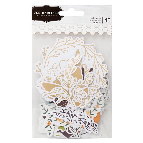 Pebbles Along The Way Ephemera Jen Hadfield Die Cuts Scrapbooking Card ...