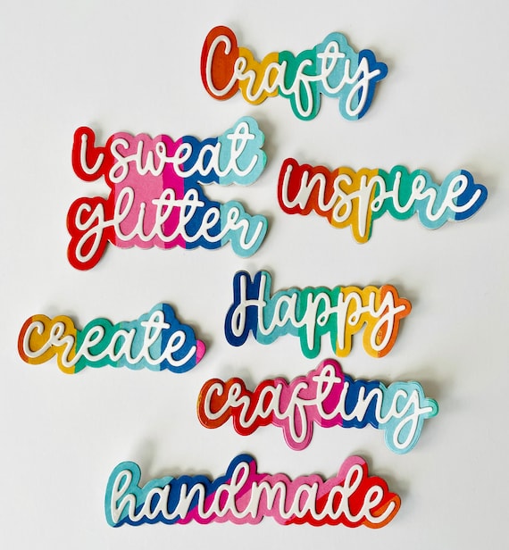 Die Cuts Rainbow Crafty Crafting Craft Room Themed Create Inspire I ...