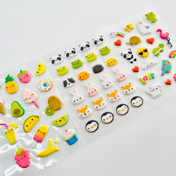 Puffy Stickers - Etsy