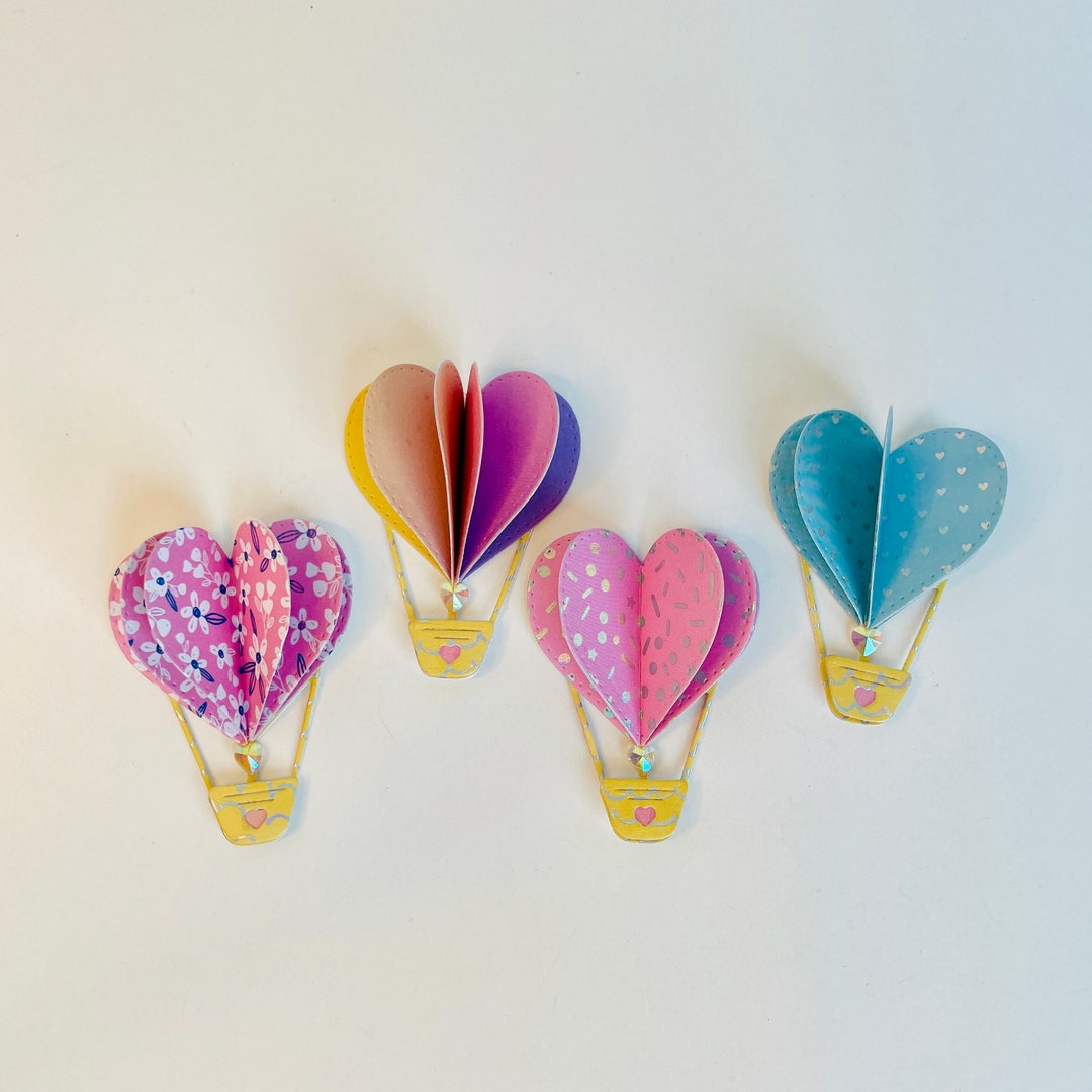 Hot Air Balloon Die Cuts, 3D Embellishment, Card Making Dies ...