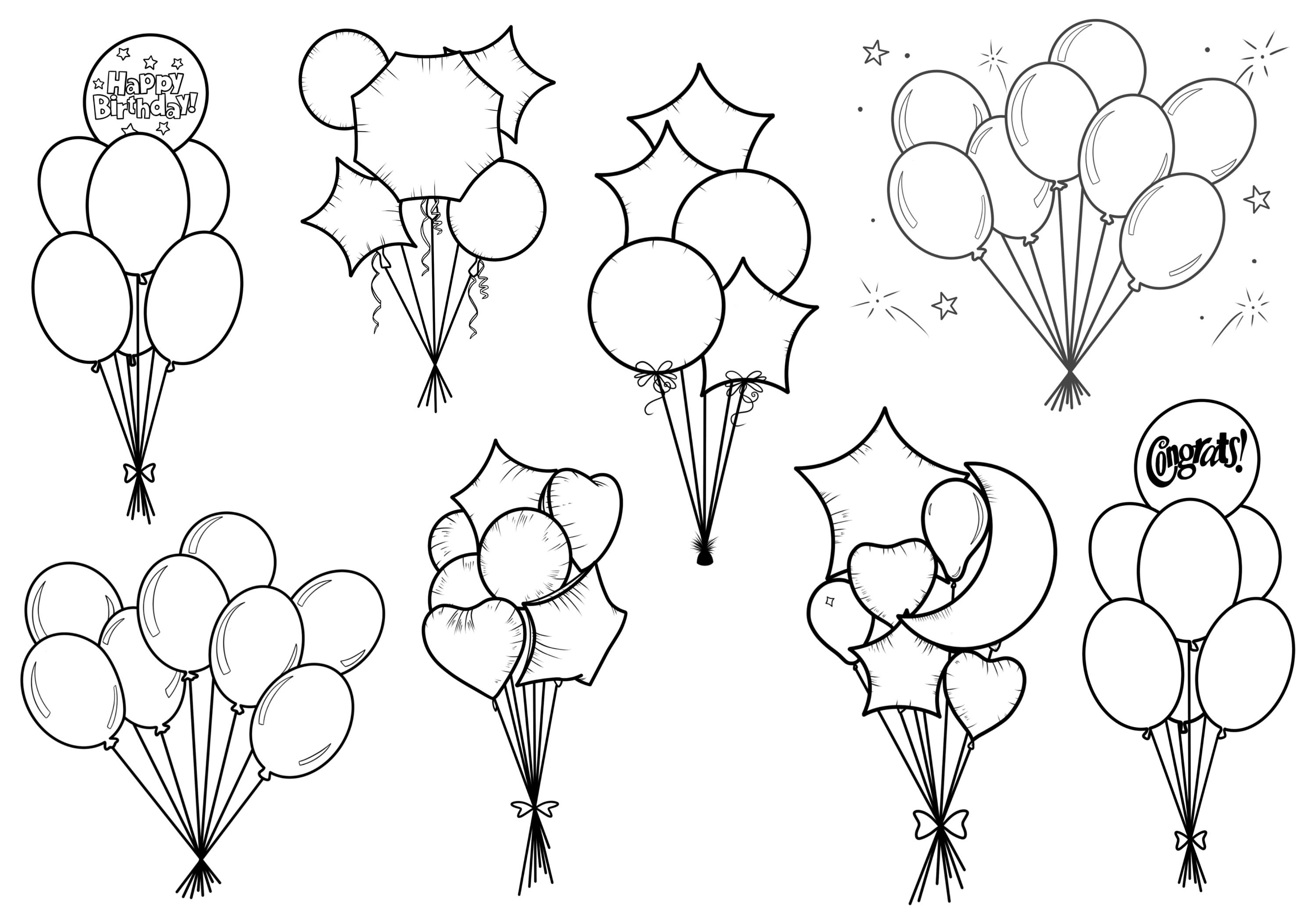 Let’s Get Ready to Party With This Fun Balloon Stamp Set for Procreate ...