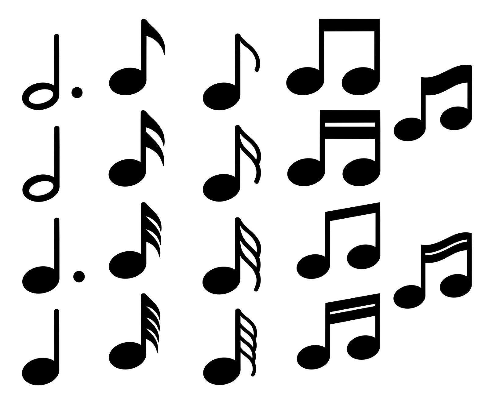 Music Stamp Set for Procreate. Includes 6 Different Note Styles, Music ...