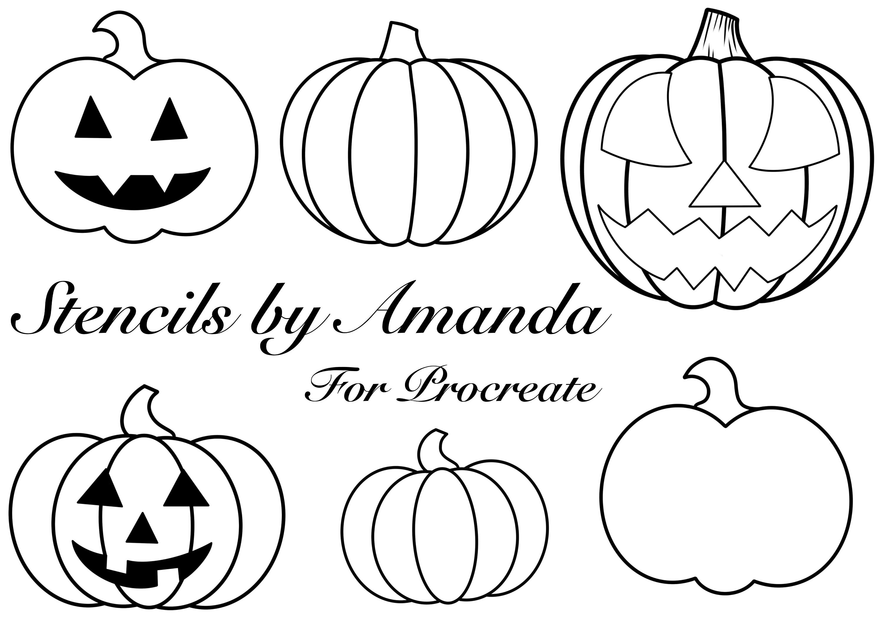 All Things Cute and Spooky in This Halloween Brush Set for Procreate ...