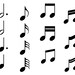 Music Stamp Set for Procreate. Includes 6 Different Note Styles, Music ...
