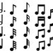 Music Stamp Set for Procreate. Includes 6 Different Note Styles, Music ...