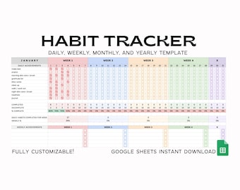 Google Sheets Workout Planner Spreadsheet Template Instant Digital Download - Etsy