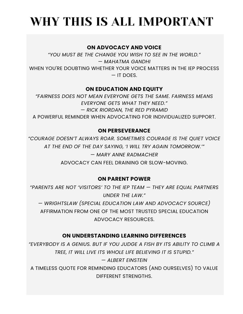 IEP Parent Toolkit | Printable & Editable Special Education Support Kit ...