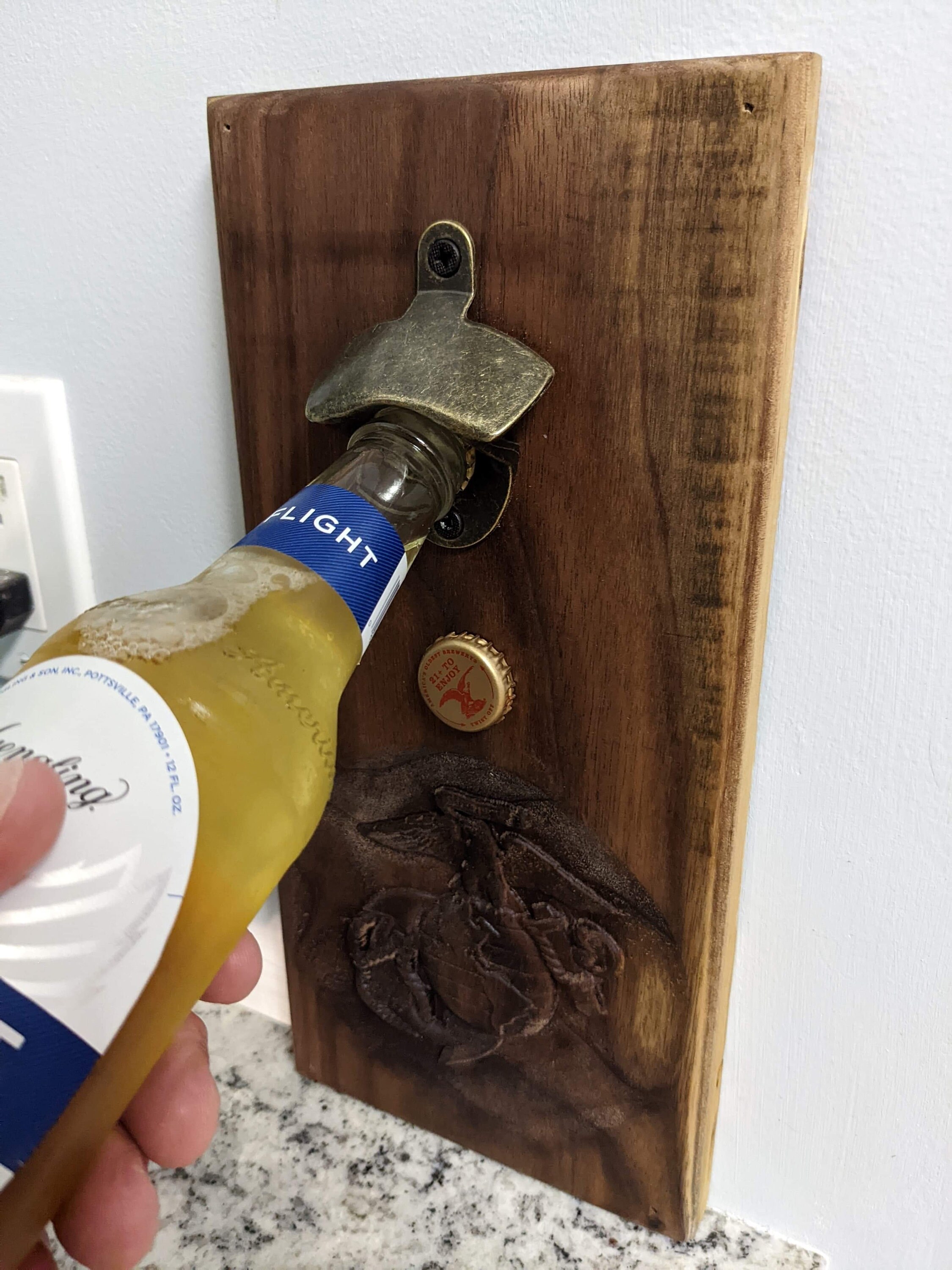 USMC Bottle Opener (USMC #22084). EGA. Marine Corps Gifts. Mancave ...