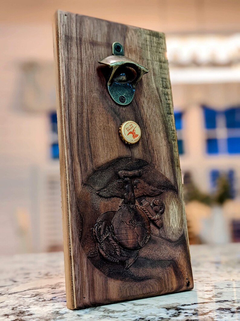 USMC Bottle Opener (USMC #22084). EGA. Marine Corps Gifts. Mancave ...