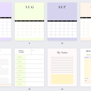 Editable 2022 Calendar and Planner - Etsy