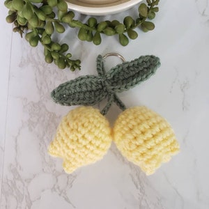 Crochet Tulip Keychain - Etsy
