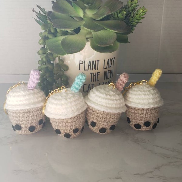 Boba Tea Keychain - Etsy