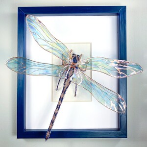 Dragonfly Wire Sculpture, Handmade, Fine Art, Wire Wrapping, Beaded ...